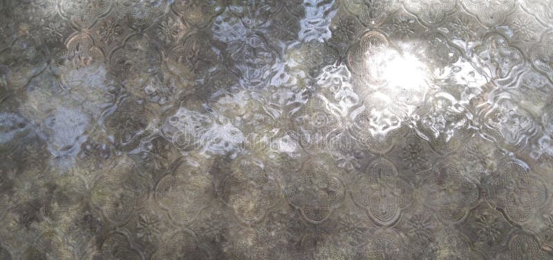 Texture Glass Surface of the Glass and the Water Flow Chart Stock Photo ...