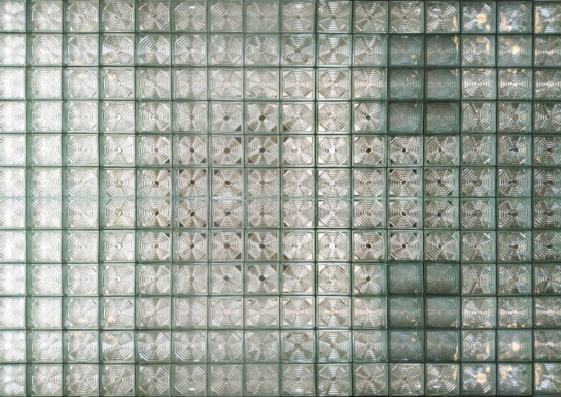 Texture of Glasses Blocks Wall Pattern Stock Photo - Image of ornament ...