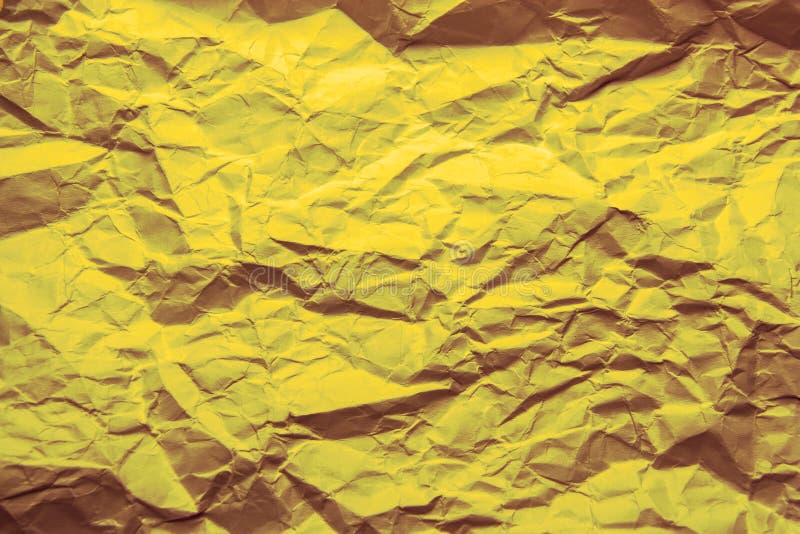 Texture of Gold Crumpled Paper Background Stock Photo - Image of ...