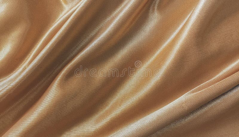 Texture Gold Linen Fabric, Crumpled Linen Background Stock Image ...