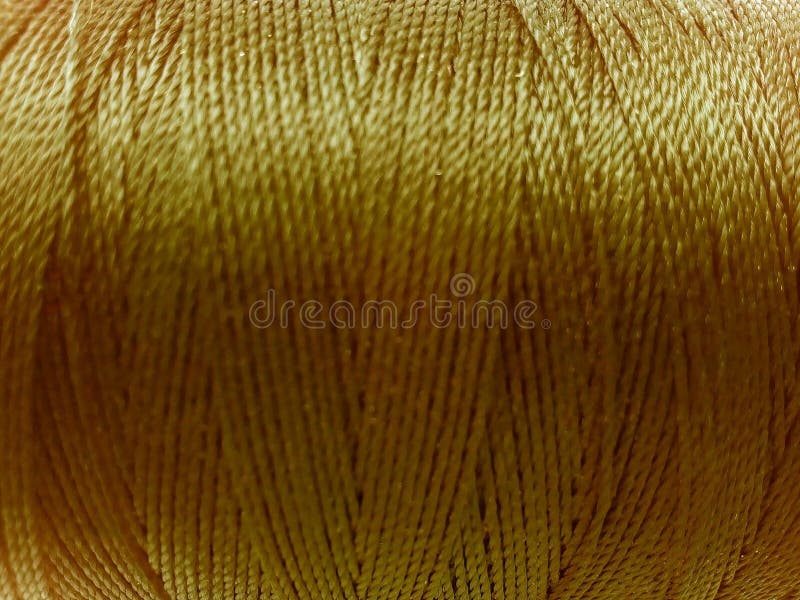 Texture of Gold Thread Twist. Yarn Reel Stock Image - Image of detail ...