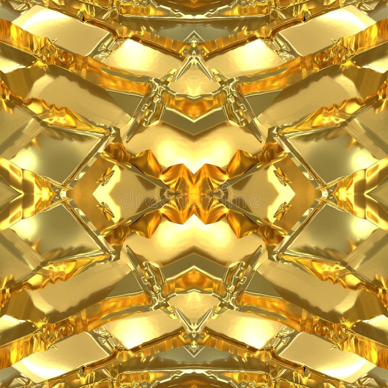 The Texture of a Golden Brick with a Smooth Surface. Gold Seamless ...