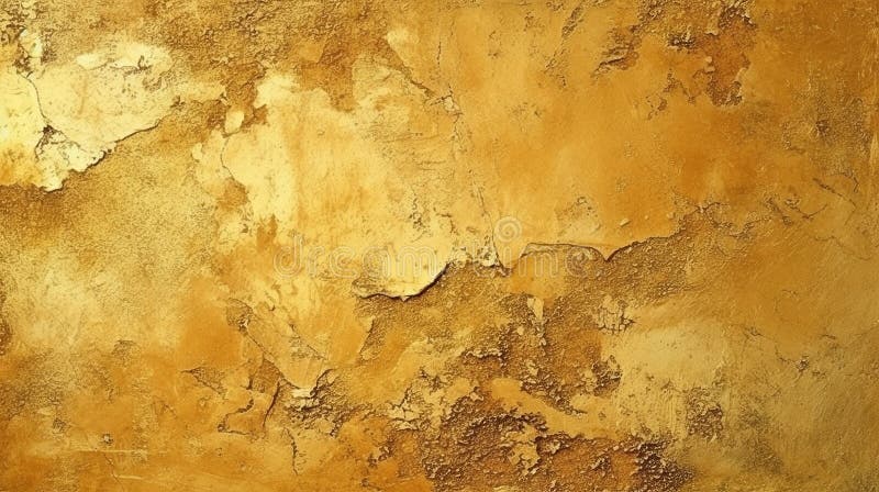 Texture of Golden Decorative Plaster Generative AI Stock Illustration ...