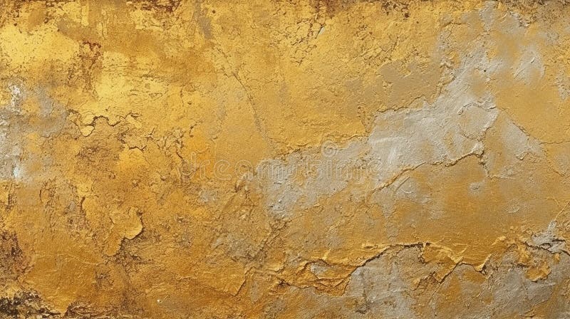 Texture of Golden Decorative Plaster Generative AI Stock Illustration ...