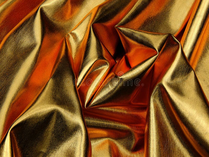 Golden material folds stock photo. Image of glossy, closeup - 32325286