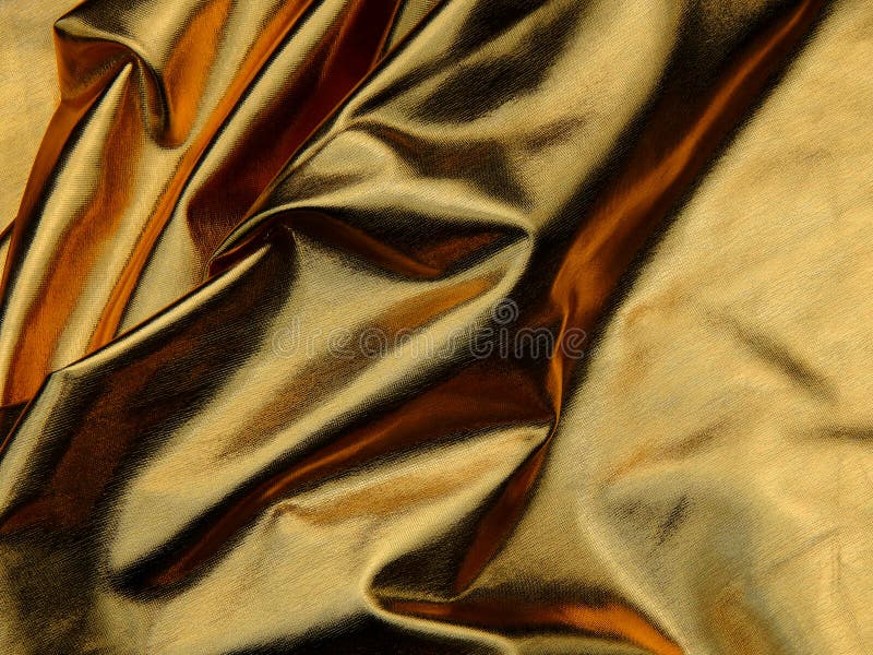 Golden material folds stock photo. Image of glossy, closeup - 32325286