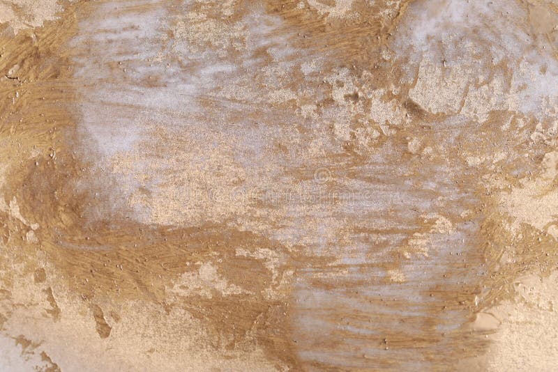 Texture of Golden Spray Paint As Background, Top View Stock Photo ...