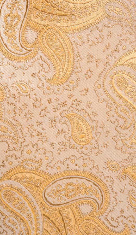 Texture Golden Tie Fabric Closeup Stock Image - Image of blue, clothing ...