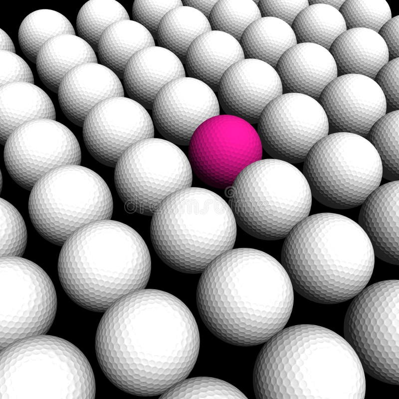 Golf Balls and Clubs Vector Design Template Illustration Stock Vector ...