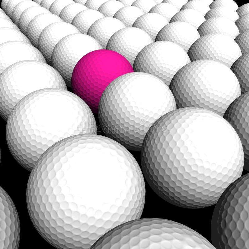 Golf Balls and Clubs Vector Design Template Illustration Stock Vector ...