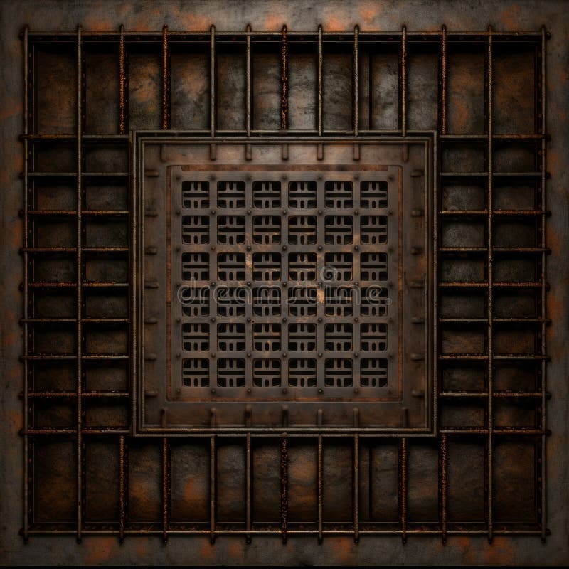 Texture Grate Floor Panel Industrial , Generated by AI Stock Illustration - Illustration of ...