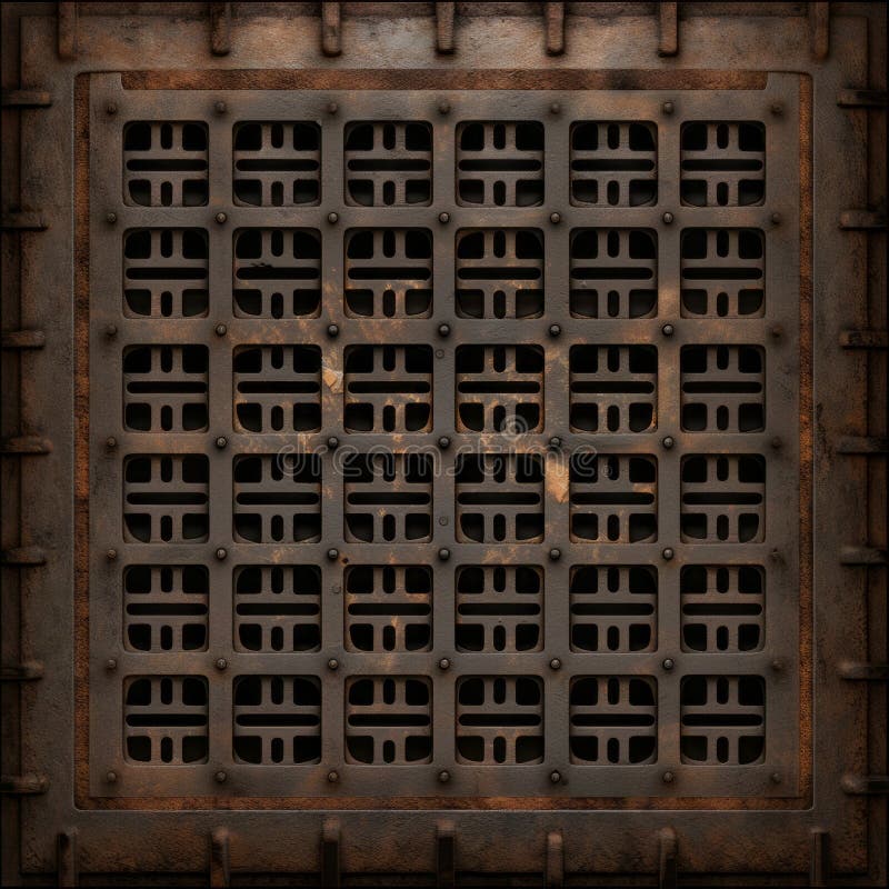Texture Grate Floor Panel Industrial , Generated by AI Stock ...