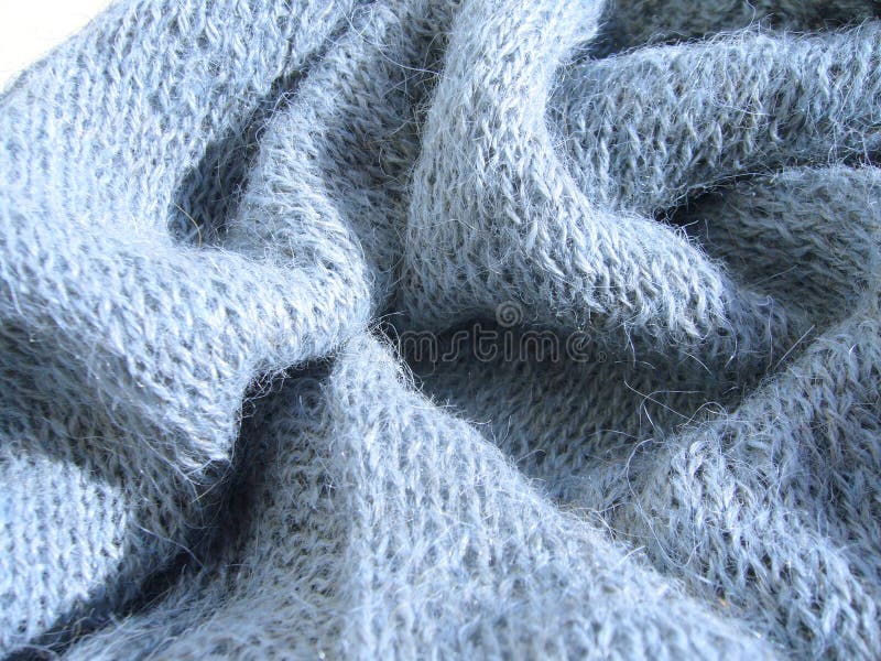 Texture of Gray-blue Knitted Fabric. Alpaca Gray Stock Photo - Image of ...