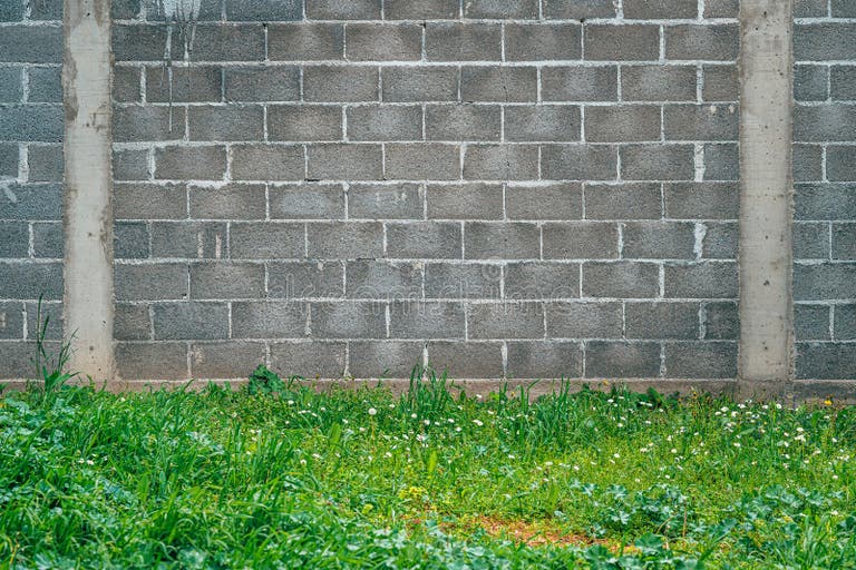 Texture of Gray Cement Block Wall Pattern Stock Image - Image of ...