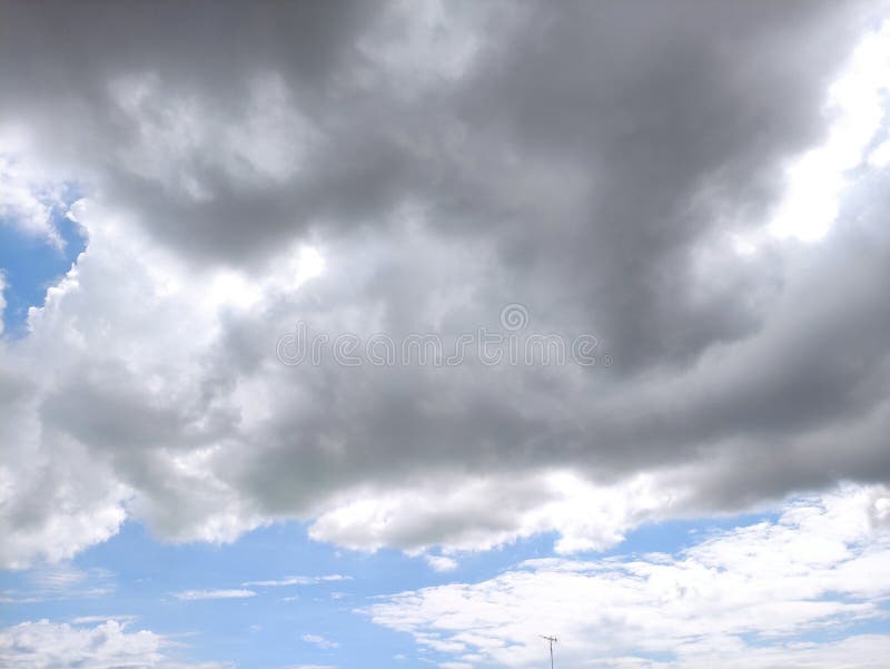 Texture of Gray Clouds Interspersed with White Clouds Stock Photo ...