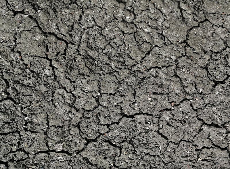 Texture of the Gray Earth with Cracks after the Earthquake Stock Photo ...