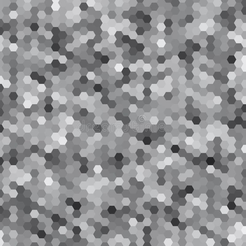 Texture Gray Hex Grid. Vector Illustration. Eps 10 Stock Illustration ...