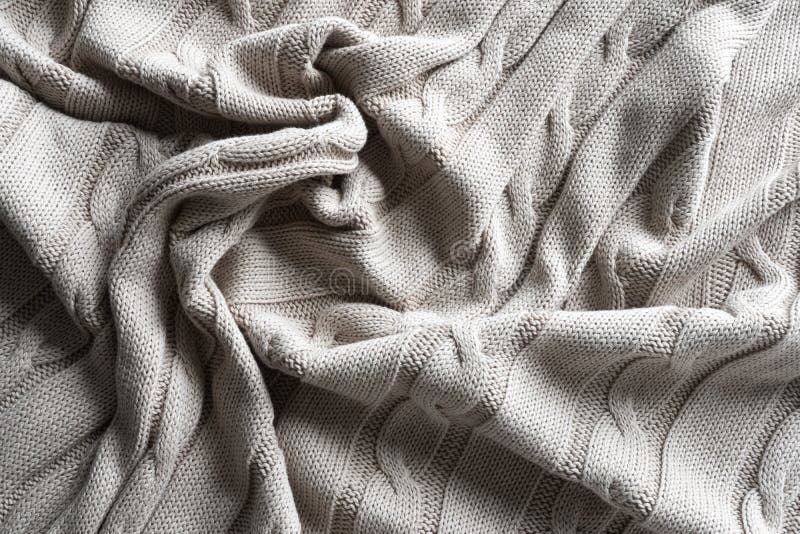 Texture Gray Knitted Fabric with a Pattern Stock Photo - Image of ...