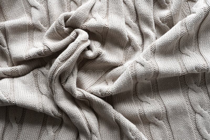 Texture Gray Knitted Fabric with a Pattern Stock Photo - Image of ...