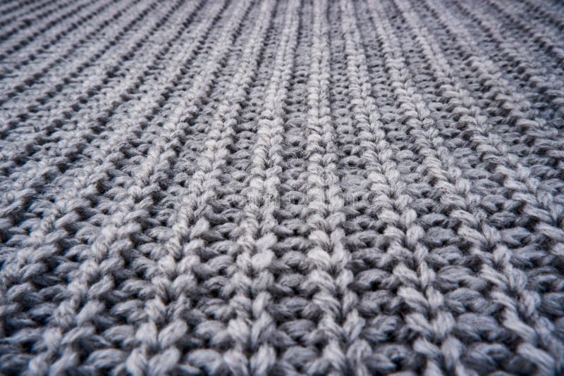 The Texture of a Gray Knitted Woolen Jacket, Sweater Stock Image ...