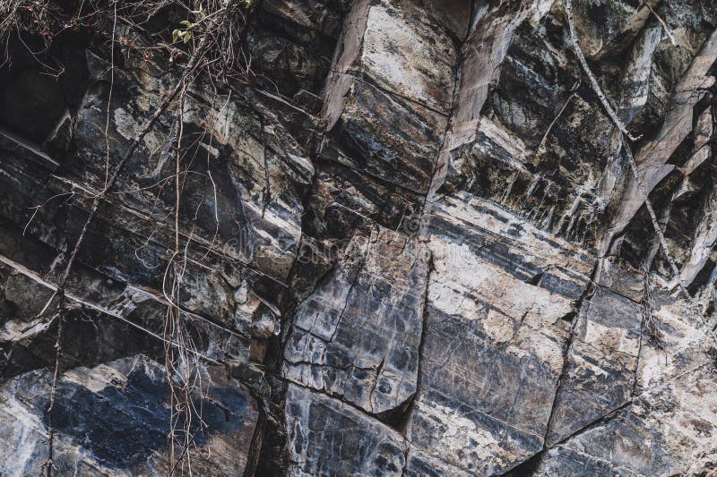 Texture of a Gray Stone in Rock Mountain Close-up Stock Photo - Image ...