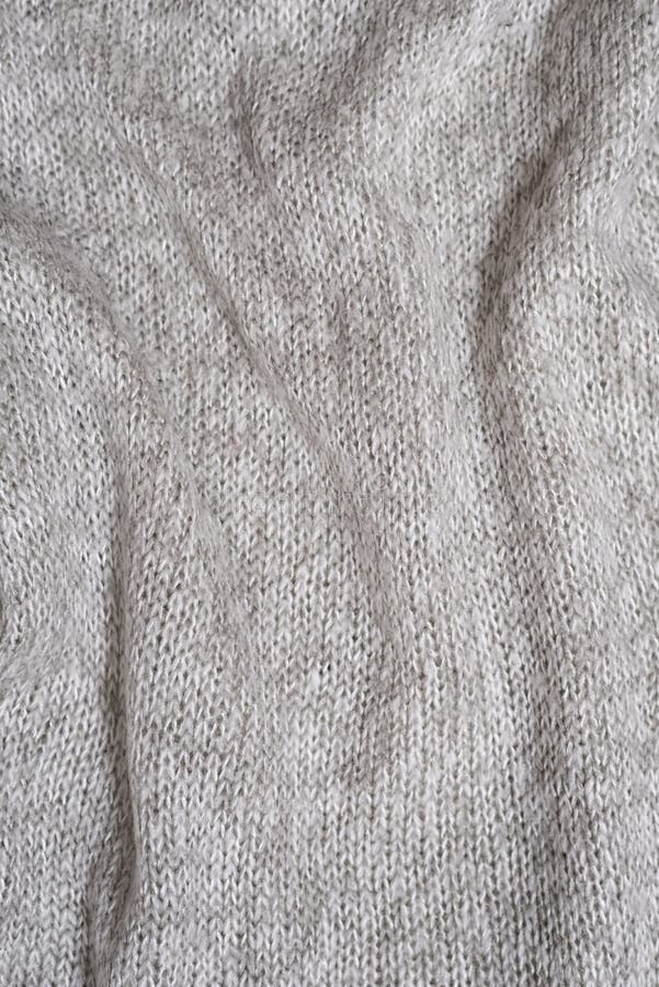 Texture of a Gray Wool Knitted Sweater. Close-up Stock Image - Image of ...