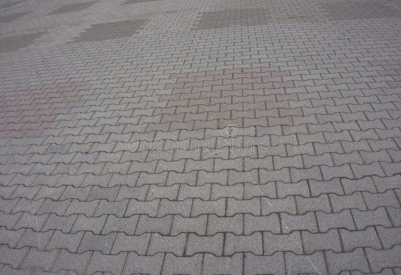Red Squared Paving Tiles Isolated, Top View. Sidewalk Pavement Pattern ...