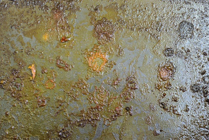 Texture Greasy Dirty Baking Tray Stock Photo - Image of plate, messy ...