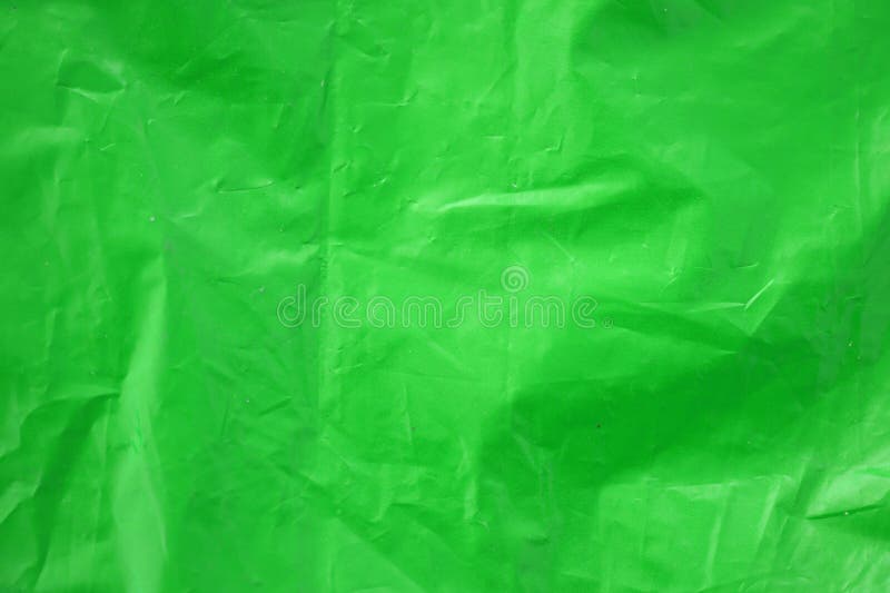 Texture of Green Color Plastic Bag Smooth Crumpled Surface Stock Image ...