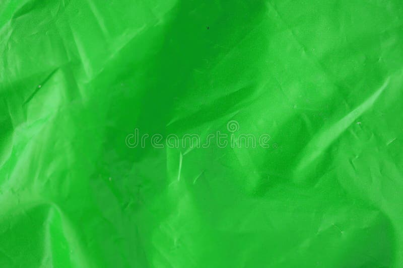 Texture of Green Color Plastic Bag Smooth Crumpled Surface Stock Photo ...