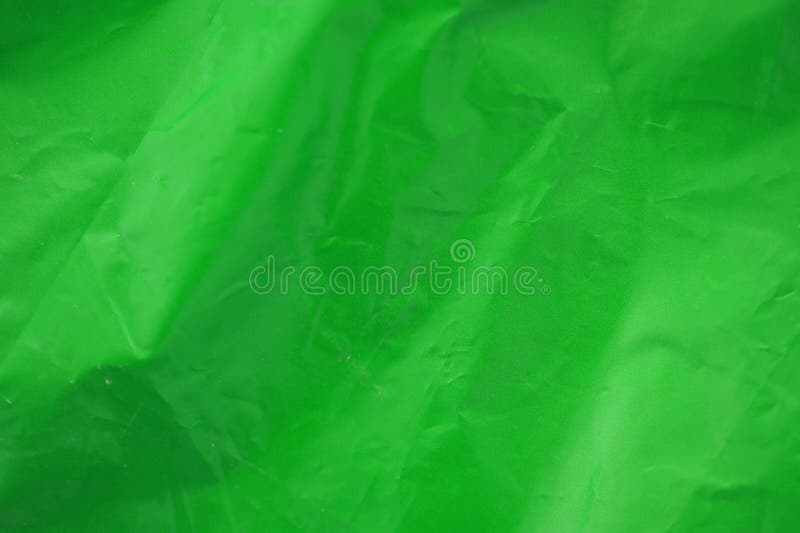 Texture of Green Color Plastic Bag Smooth Crumpled Surface Stock Image ...