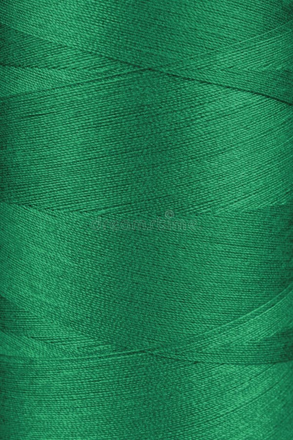 Texture of Green Color Threads in Spool Close Up, Macro Stock Image ...