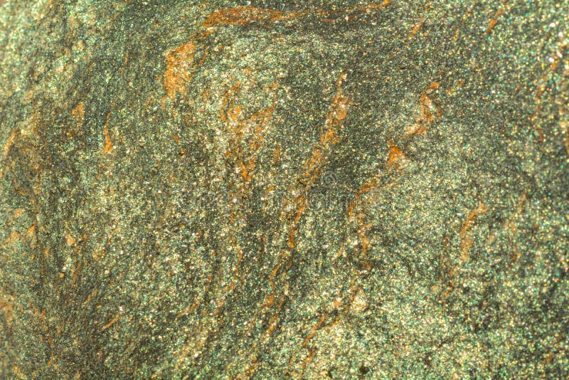 Texture of Green Metallic Eye Shadows Sample. Duochrome Shades, Pearl ...