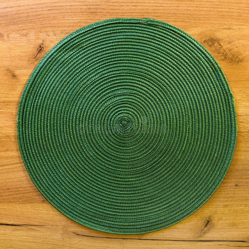 Texture of Green Plastic Woven Placemat on Dining Table Stock Image ...