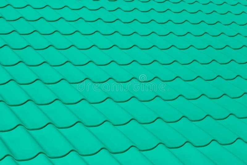 The Texture of Green Roof Tiles Stock Image - Image of color ...