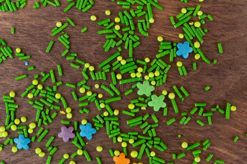 Texture of Green Sweet-candy Decorations Stock Photo - Image of ...