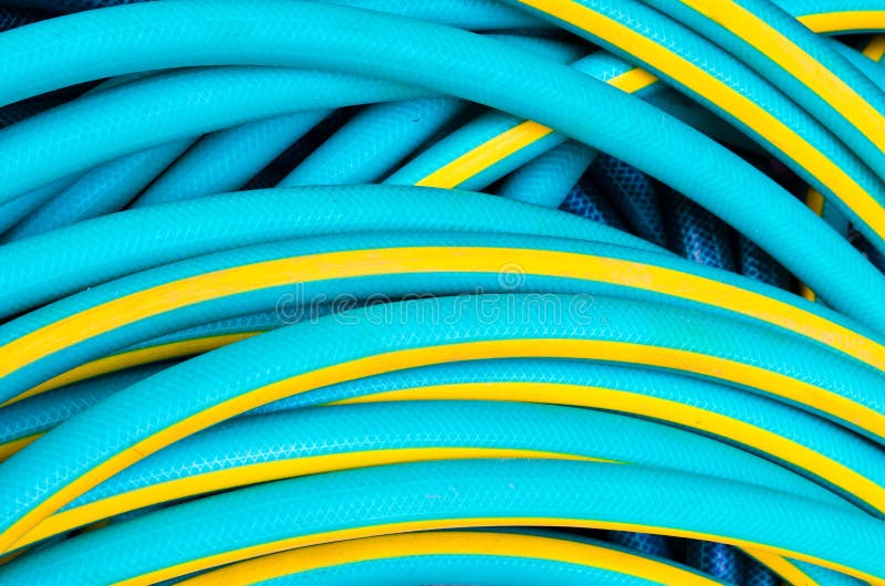 Texture of Green and Yellow Hose Stock Photo - Image of abstract ...