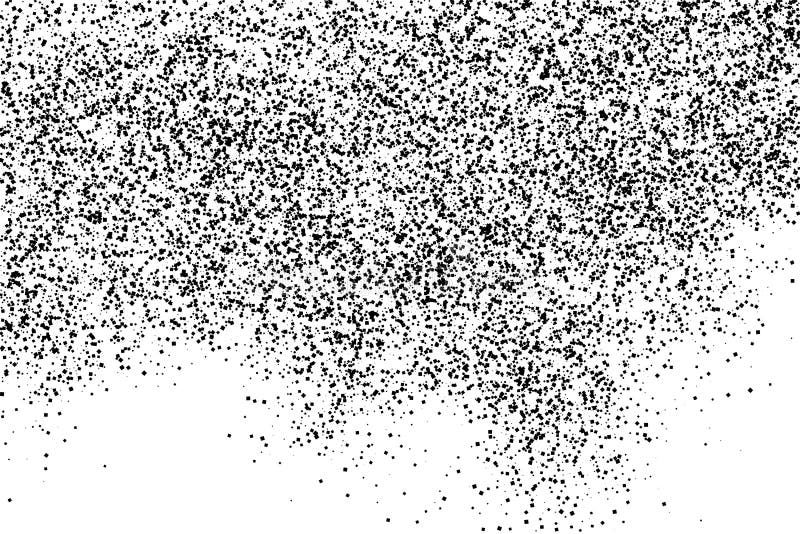 Texture Grenue Noire D'isolement Sur Le Fond Blanc Illustration de ...