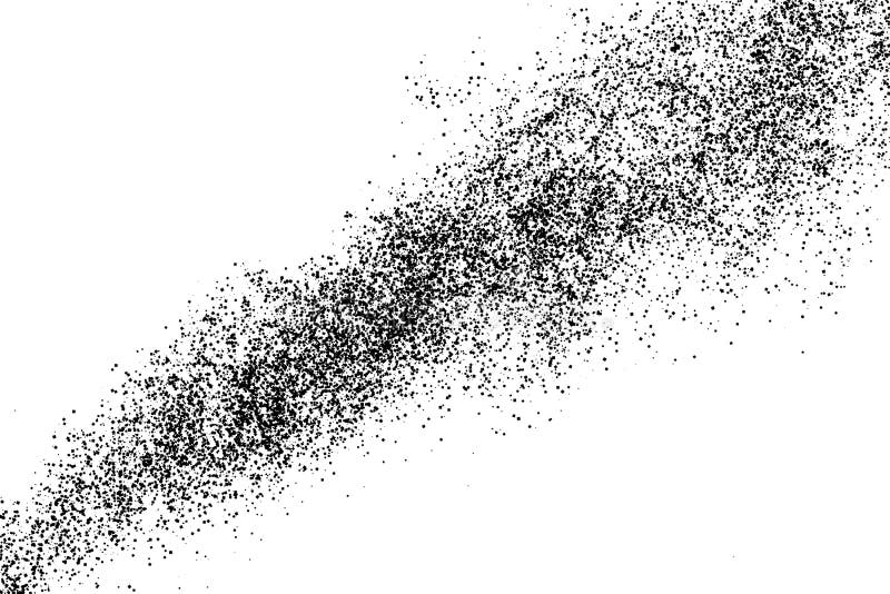 Texture Grenue Noire D'isolement Sur Le Fond Blanc Illustration de ...