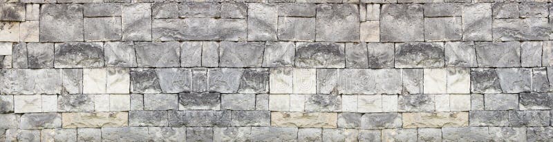 Texture of Grey Brick Wall As Background. Banner Design Stock Image ...