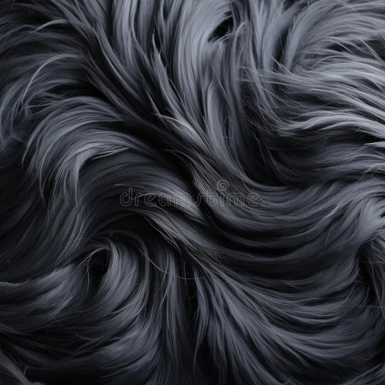 Texture of Grey Fur with Tangled Forms and Organic Abstracts Stock ...