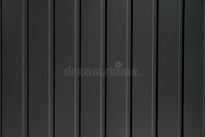 Texture of Grey Metal Profiled Sheet Fence Decking. Stock Photo - Image ...