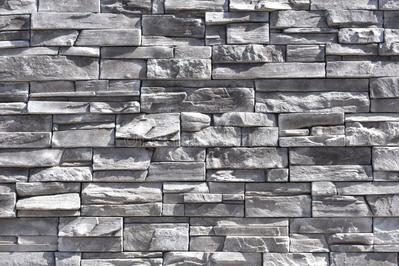 Texture of Grey Stone Blocks, Horizontal Stock Photo - Image of design ...