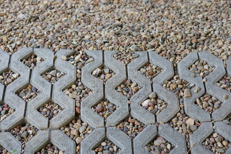 Texture of Grid Stone Pavers Stock Image - Image of mosaic, stones ...