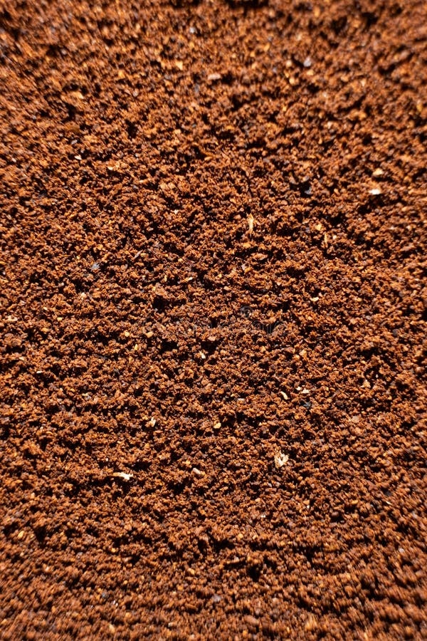 Texture of Ground Coffee Close-up: Top View Stock Photo - Image of ...