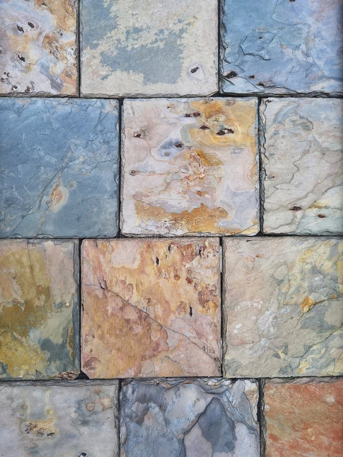 Texture of Group of Tiles with Different Colors and Nuances. Background ...