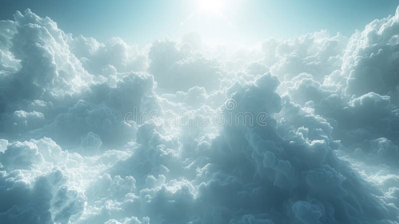 Texture of a Hazy Sky with Layers of Thin Cirrocumulus Clouds Creating ...