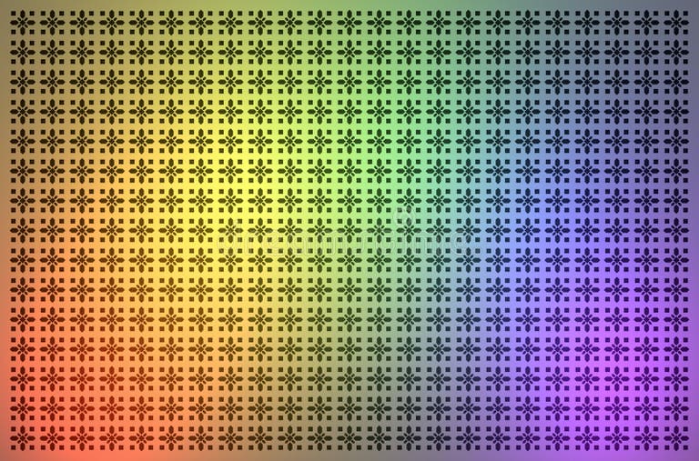 Texture with Hexagon and Square Pattern, Background, Spots of Rainbow ...
