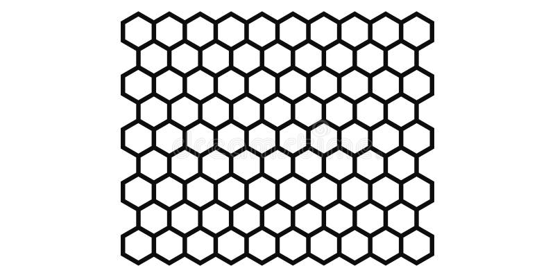 Texture of Hexagonal Cells. Vector Illustration of Honeycombs Cloth ...