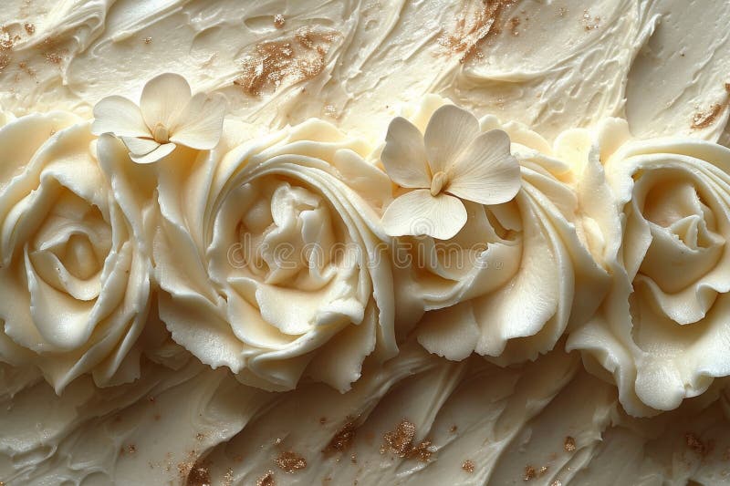 The Texture of Homemade Cream. Making Buttercream Stock Photo - Image ...